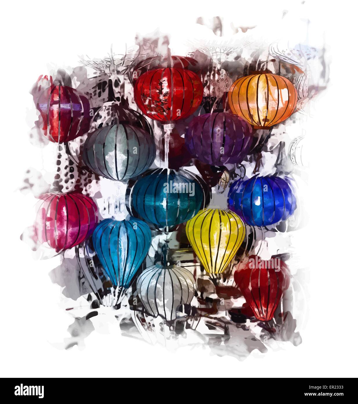 Night lanterns Cut Out Stock Images & Pictures - Alamy