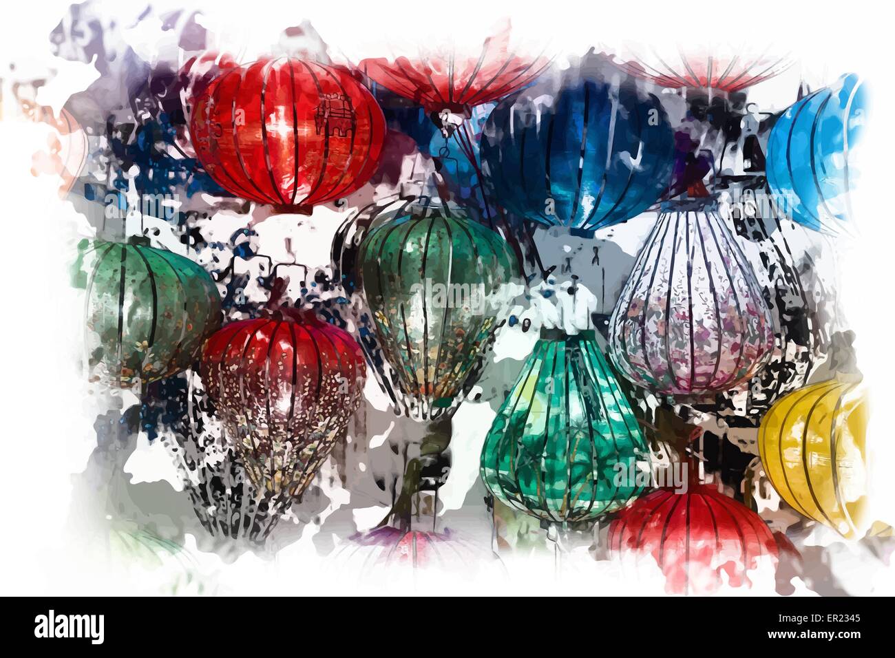 Night lanterns Cut Out Stock Images & Pictures - Alamy