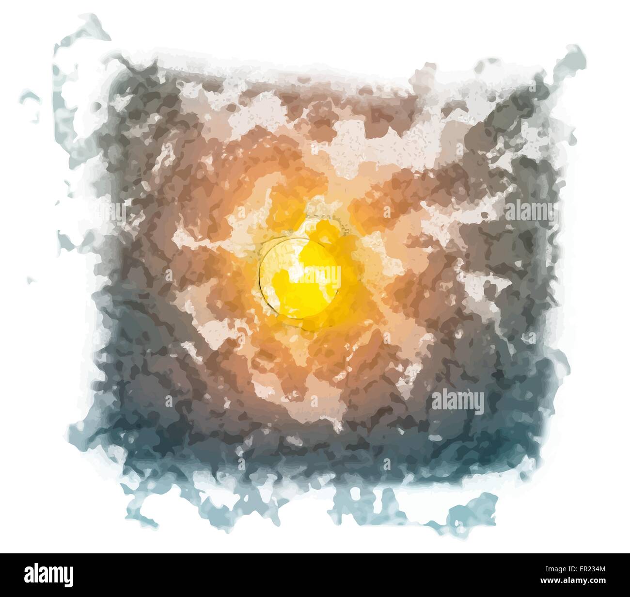 Beautiful vibrant sunset sky Cut Out Stock Images & Pictures - Alamy