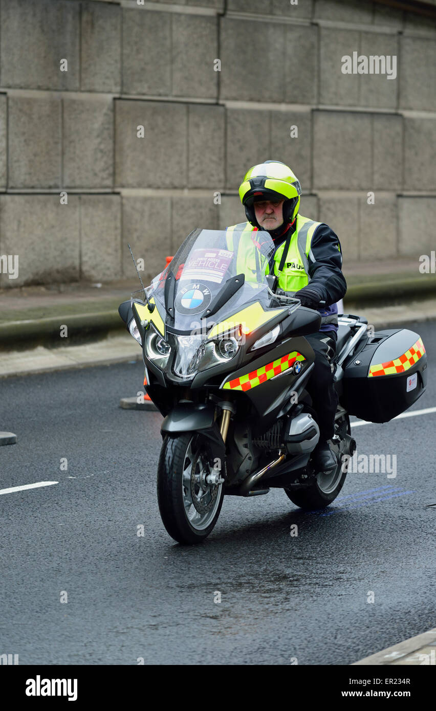 Motorcycle Race Marshal, 2015 Virgin Money London Marathon, London ...