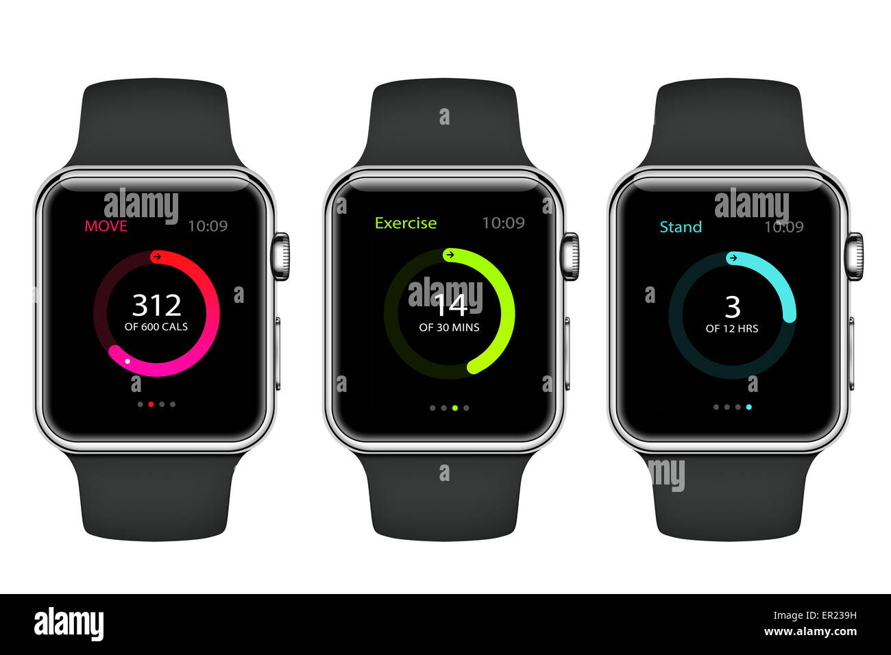 Running smart watch Cut Out Stock Images & Pictures - Alamy