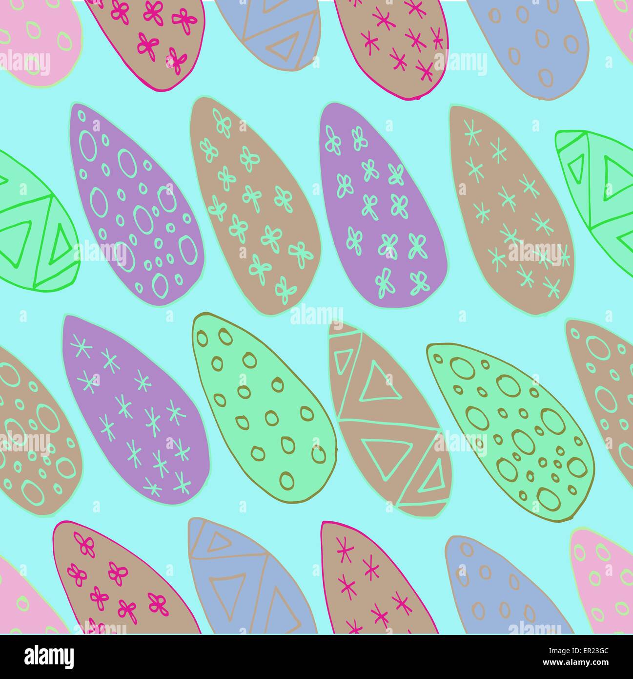 Hand painted tile picture Stock Vector Images - Alamy