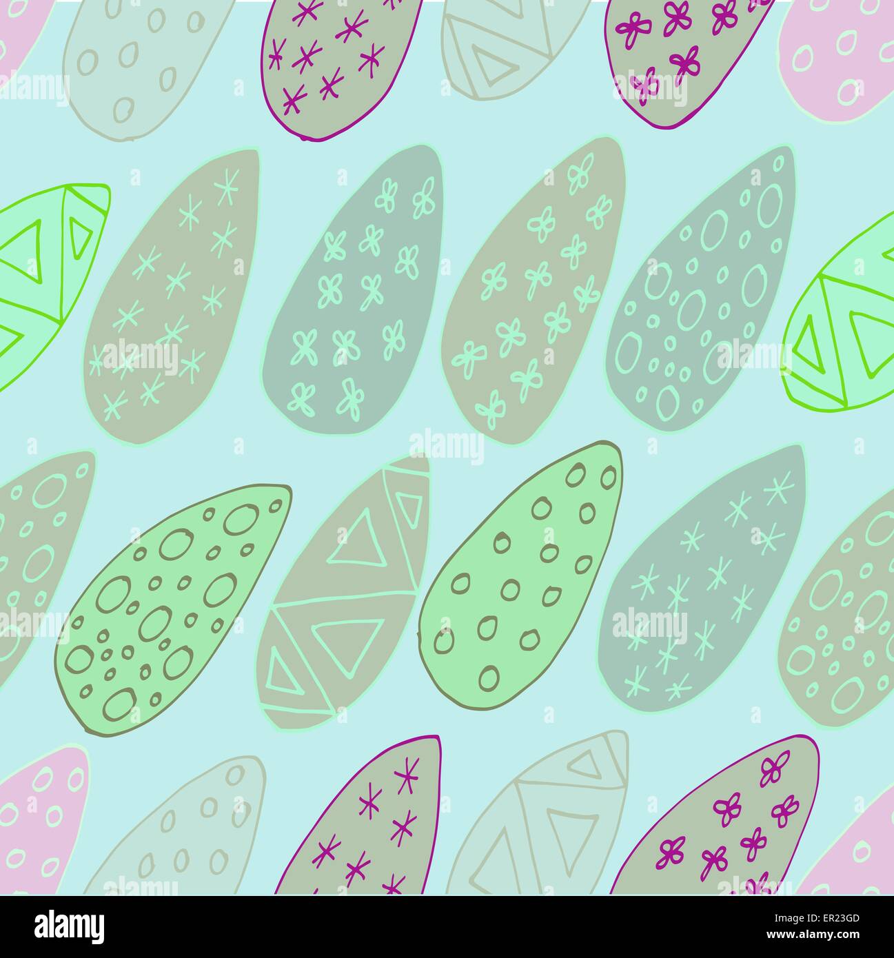 Hand painted tile picture Stock Vector Images - Alamy