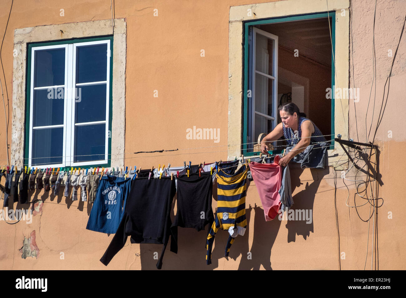 Hanging Out Washing High Resolution Stock Photography and Images - Alamy