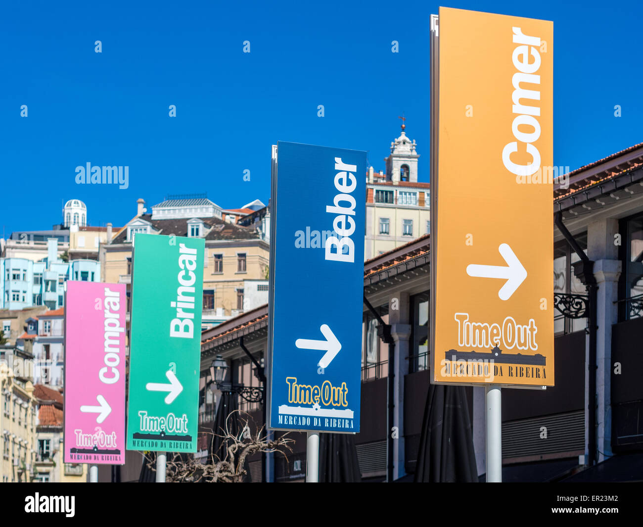 Banner signs hi-res stock photography and images - Alamy