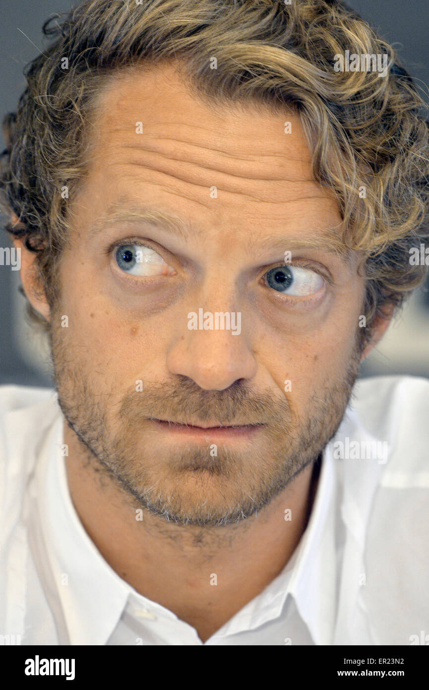 Tom Rob Smith, author of the novel Child 44, speaks with media after ...