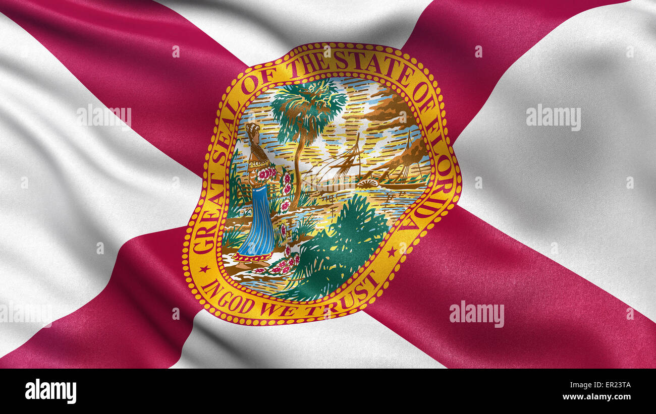 US state flag of Florida Stock Photo - Alamy