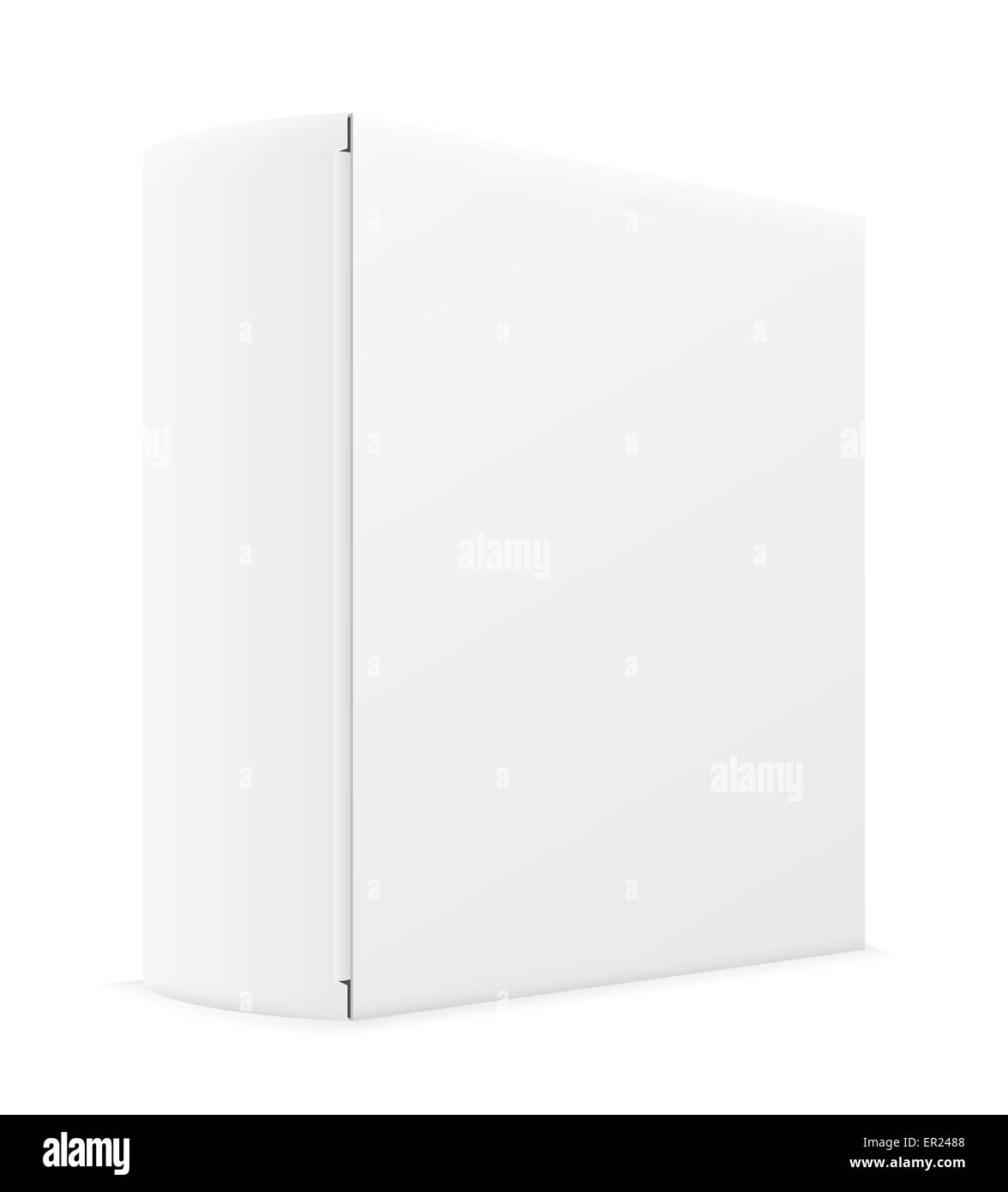 white paper carton box packing illustration isolated on background ...