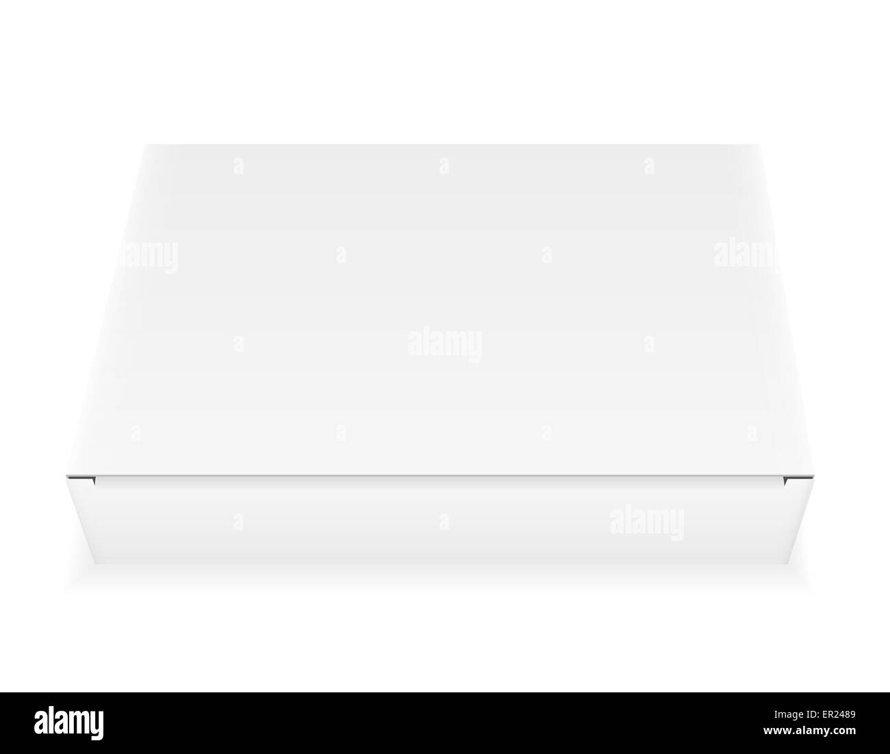 white paper carton box packing illustration isolated on background ...