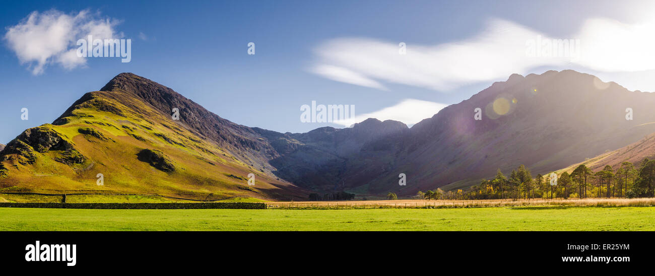 Fleetwith Pike and Hay Stacks near Buttermere in the Lake District ...
