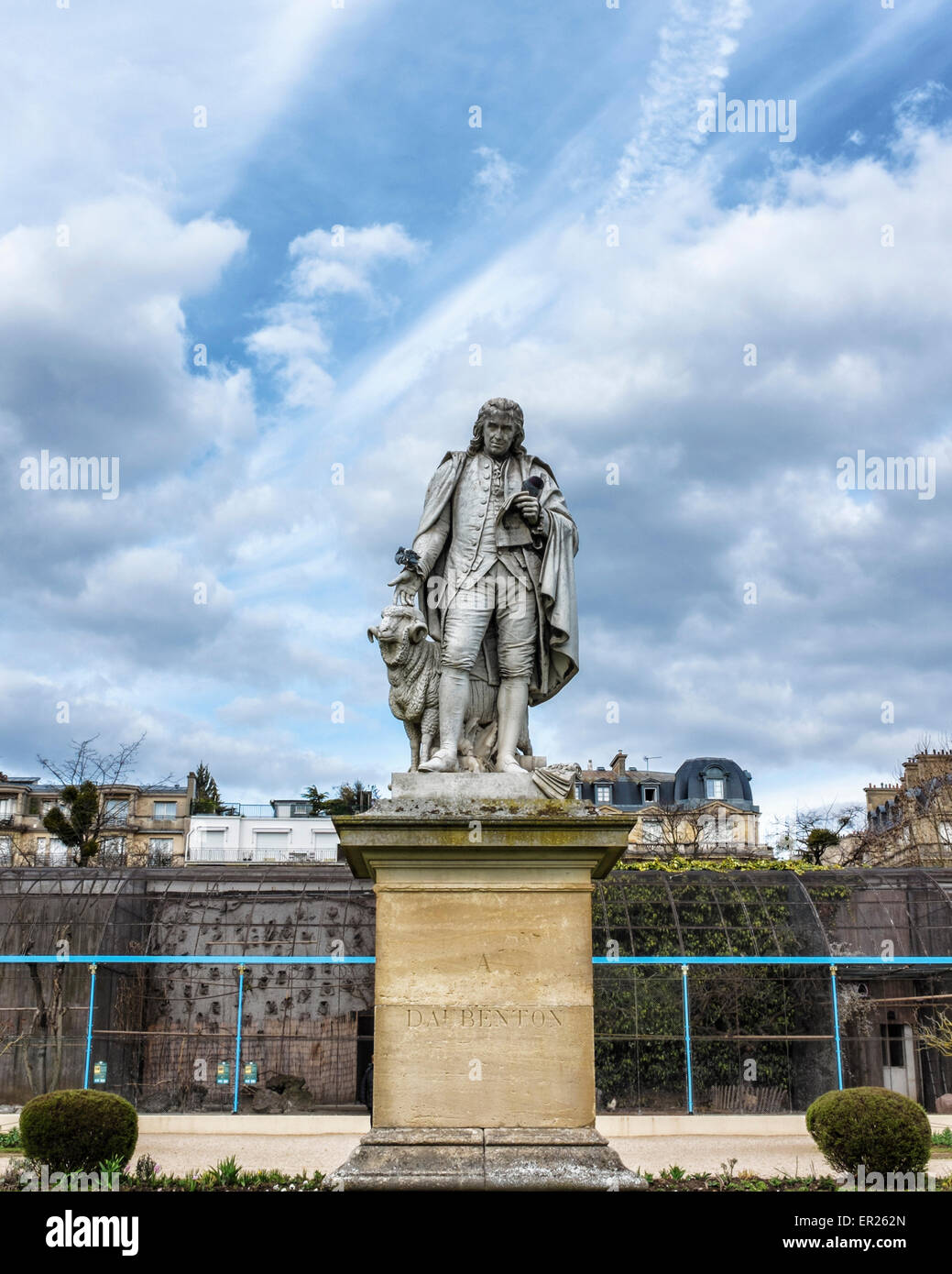 Statue of French Naturalist, Louis Jean-Marie Daubenton at Jardin d ...