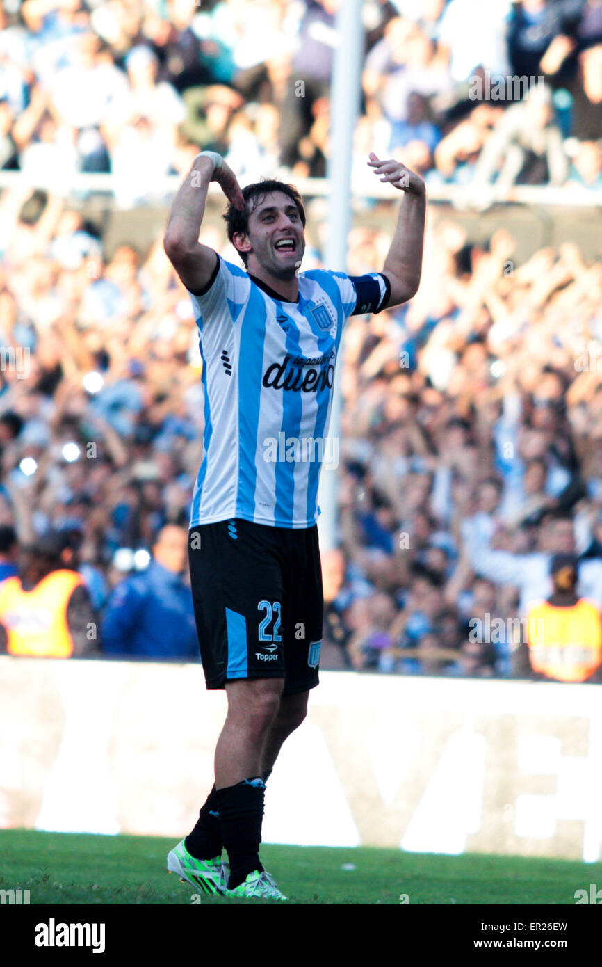 Buenos Aires, Argentina. 24th May, 2015. Racing´s player Diego Milito ...