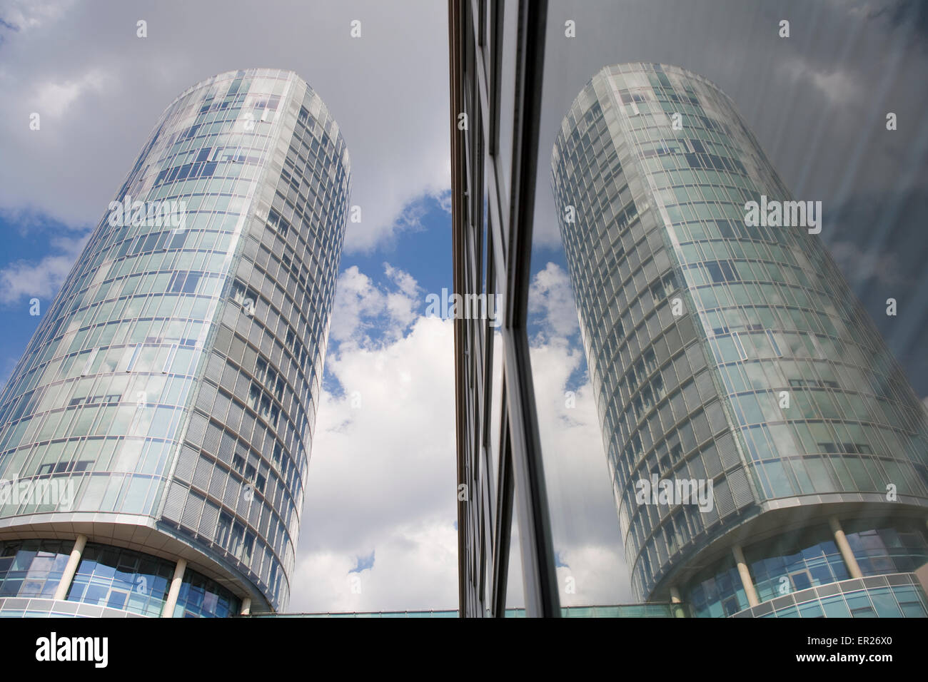 Europe, Germany, Cologne, the Cologne Triangle skyscraper in the ...