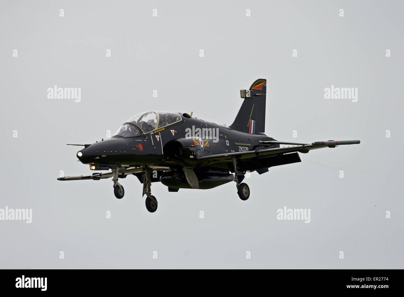 Raf Valley Anglesey North Wales Uk Hawk fast jet ZK026 T2 Stock Photo ...
