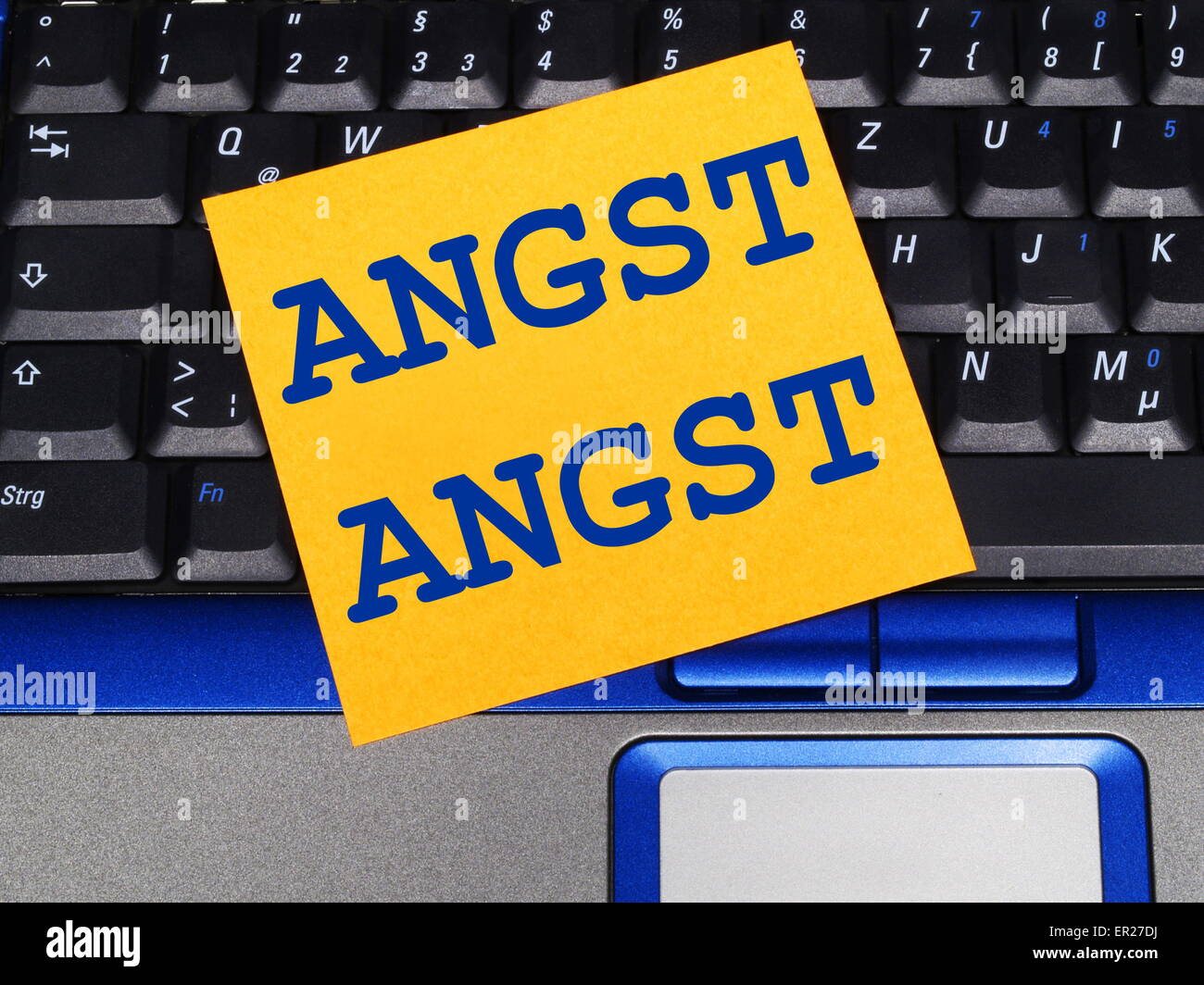 Memo note on notebook, fear Stock Photo - Alamy