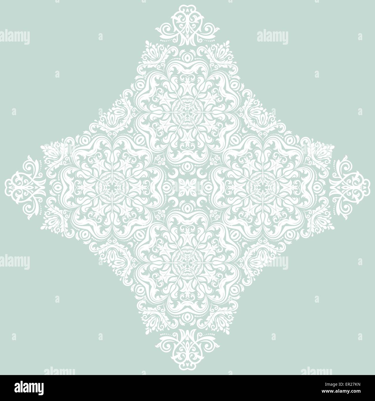 Damask Vector Orient Pattern Stock Vector Image & Art - Alamy