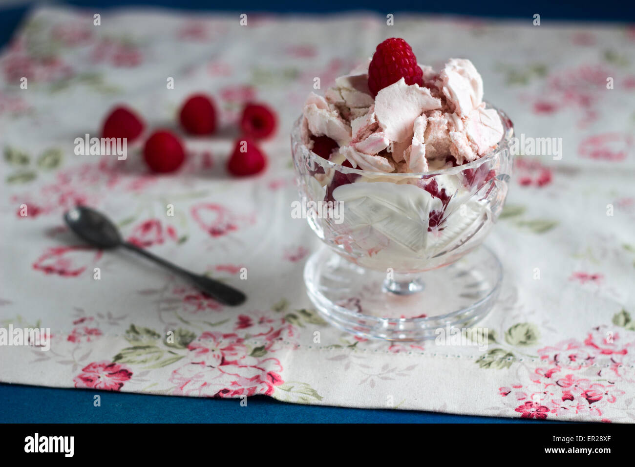Eton mess with raspberries hi-res stock photography and images - Alamy