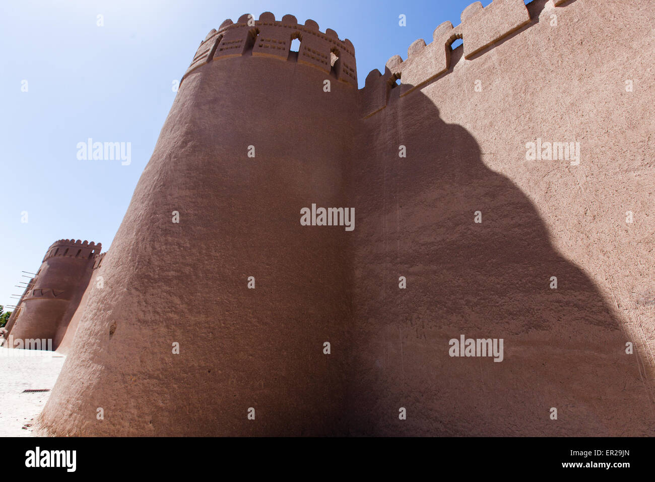Ruins of Rayen citadel of middle ages in Iran Stock Photo - Alamy