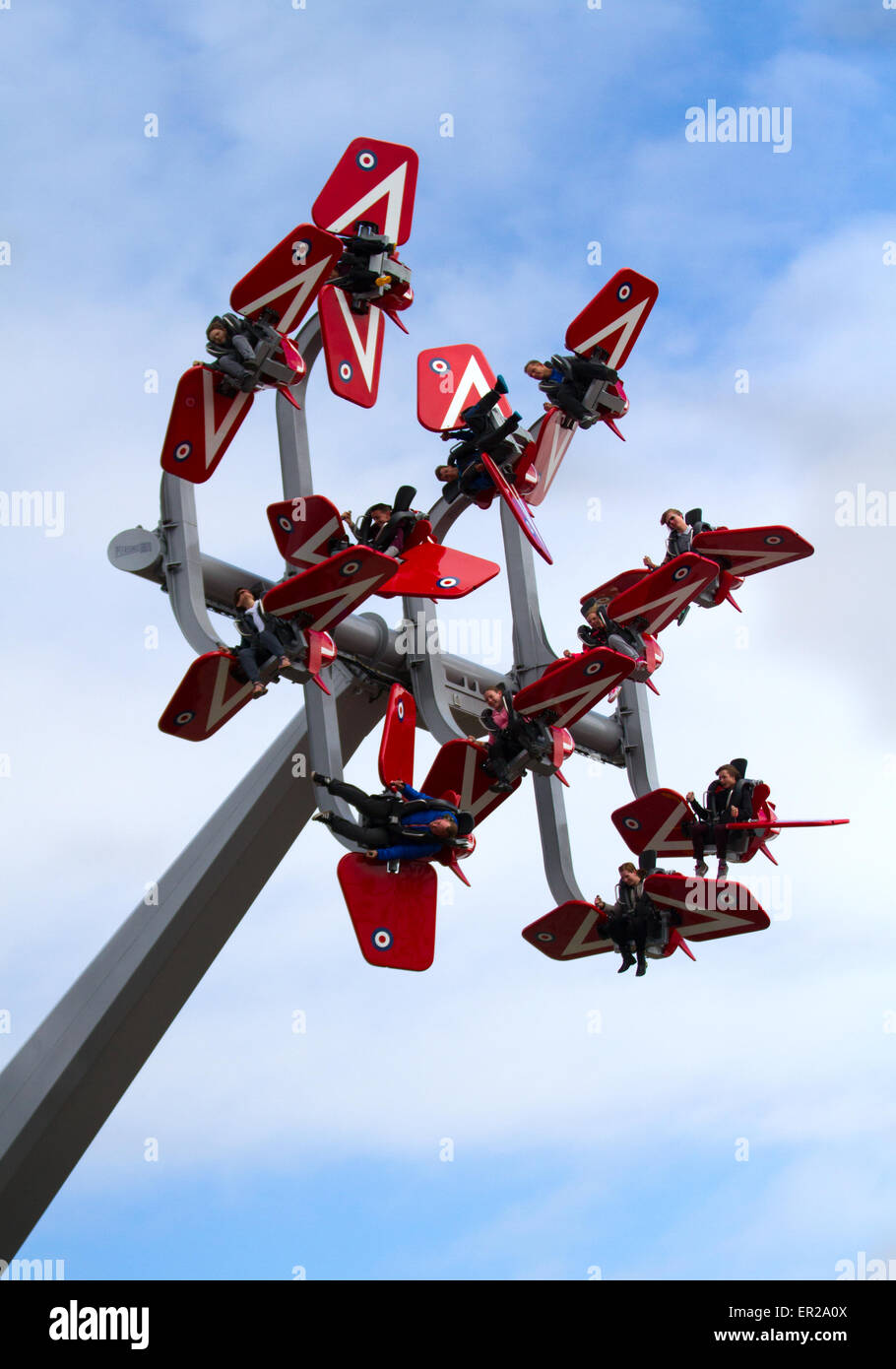 Red Arrow Sky Force Opens Blackpool Pleasure beach amusement Park ...