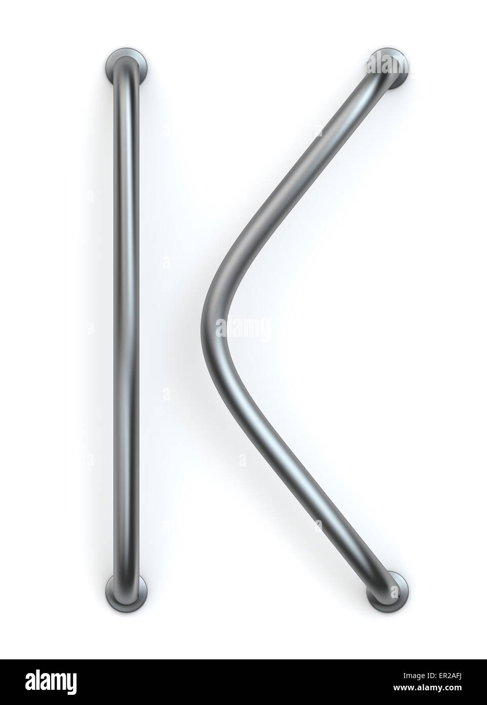 3D rendering of the letter K Stock Photo - Alamy