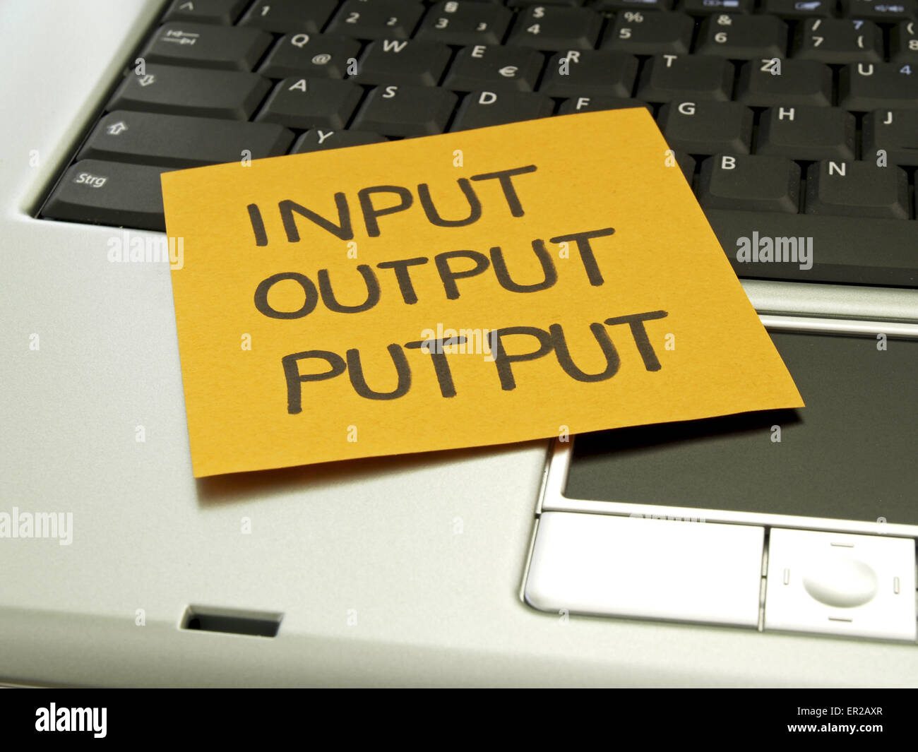 Memo note on notebook, input output putput Stock Photo - Alamy Memo note on notebook, input output putput Stock Photo - Alamy