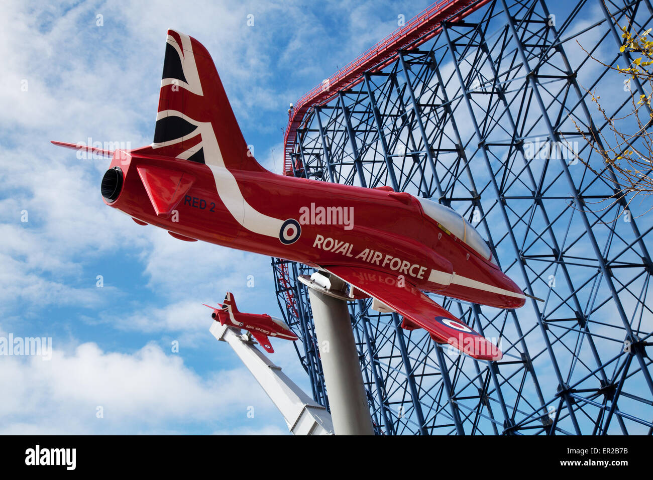 Red Arrow Sky Force Opens Blackpool Pleasure beach amusement Park ...