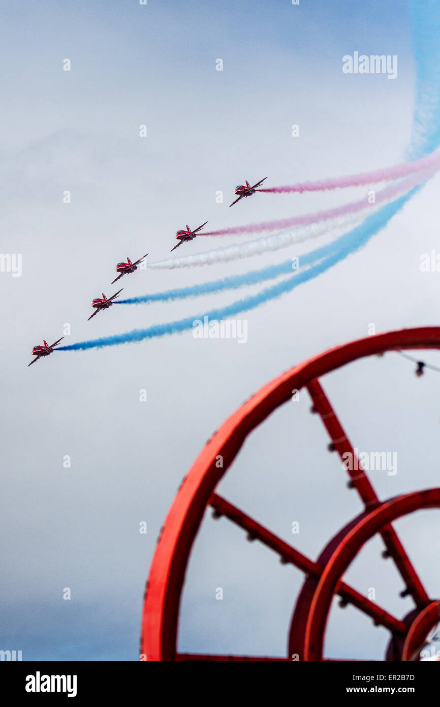 Red Arrow Sky Force Opens Blackpool Pleasure beach amusement Park ...