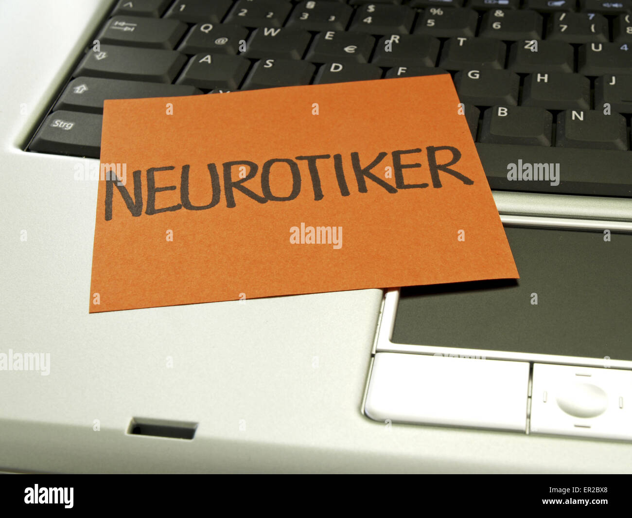Memo note on notebook, neurotics Stock Photo - Alamy