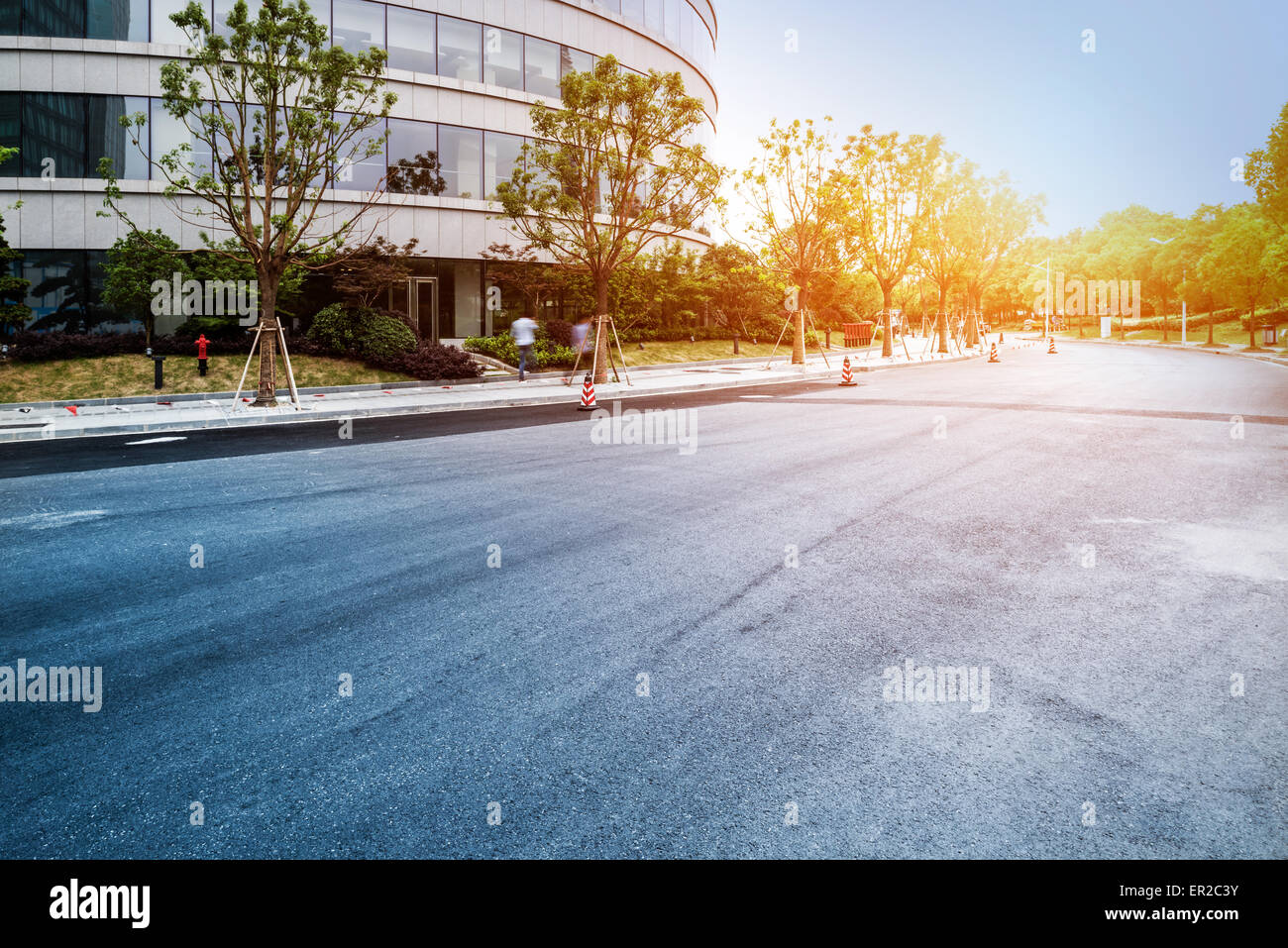 Alley with office buildings at shanghai Stock Photo - Alamy