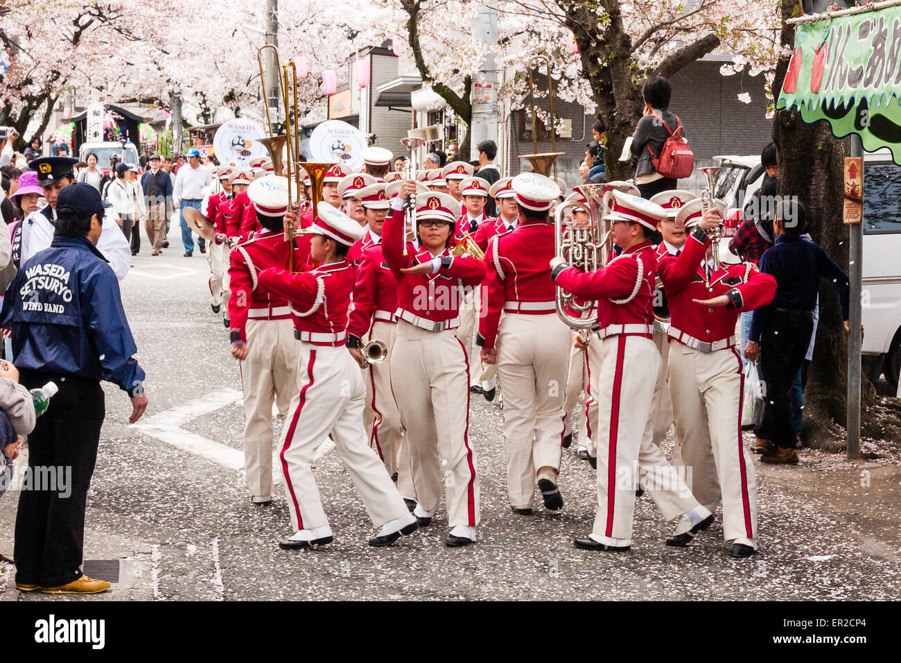 The springtime Genji parade at Tada, Japan with the Waseda Setsuryo ...