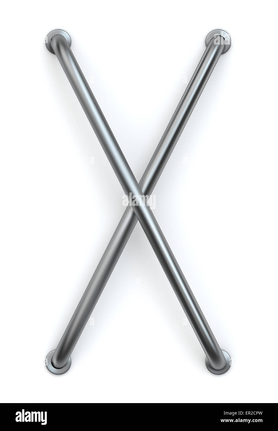 3D rendering of the letter X Stock Photo - Alamy