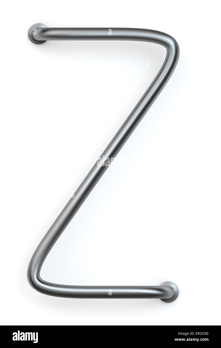 3D rendering of the letter Z Stock Photo - Alamy