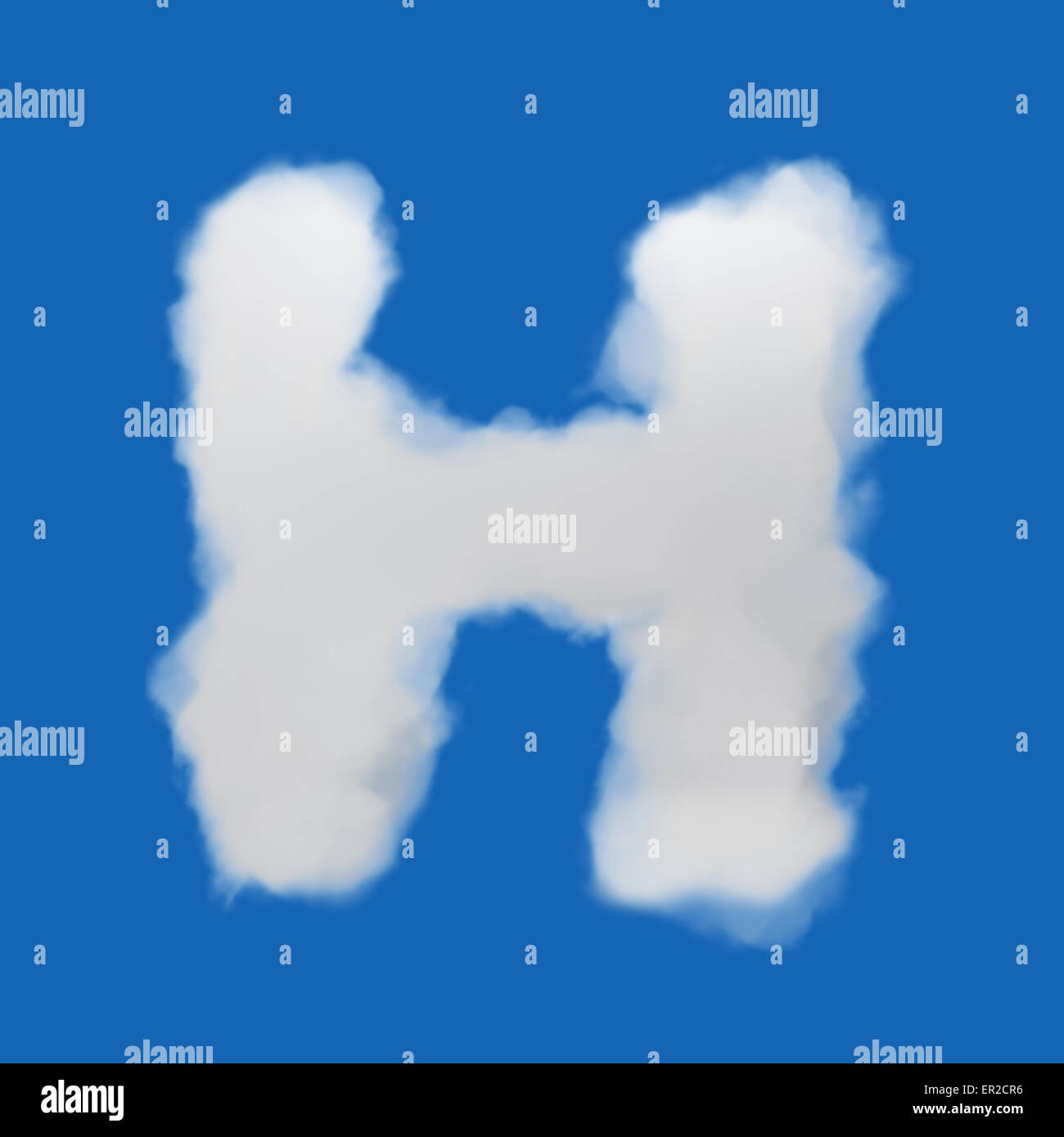 3D rendering of the cloud letter Stock Photo - Alamy
