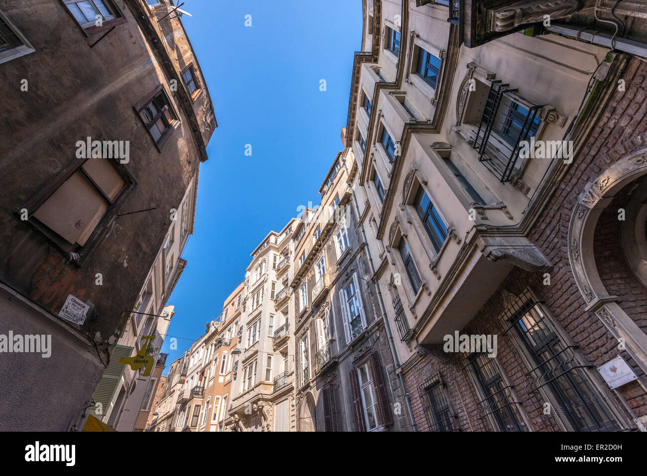 19th cen. houses and apartments in the Cihangir, Cukurcuma neighborhood ...