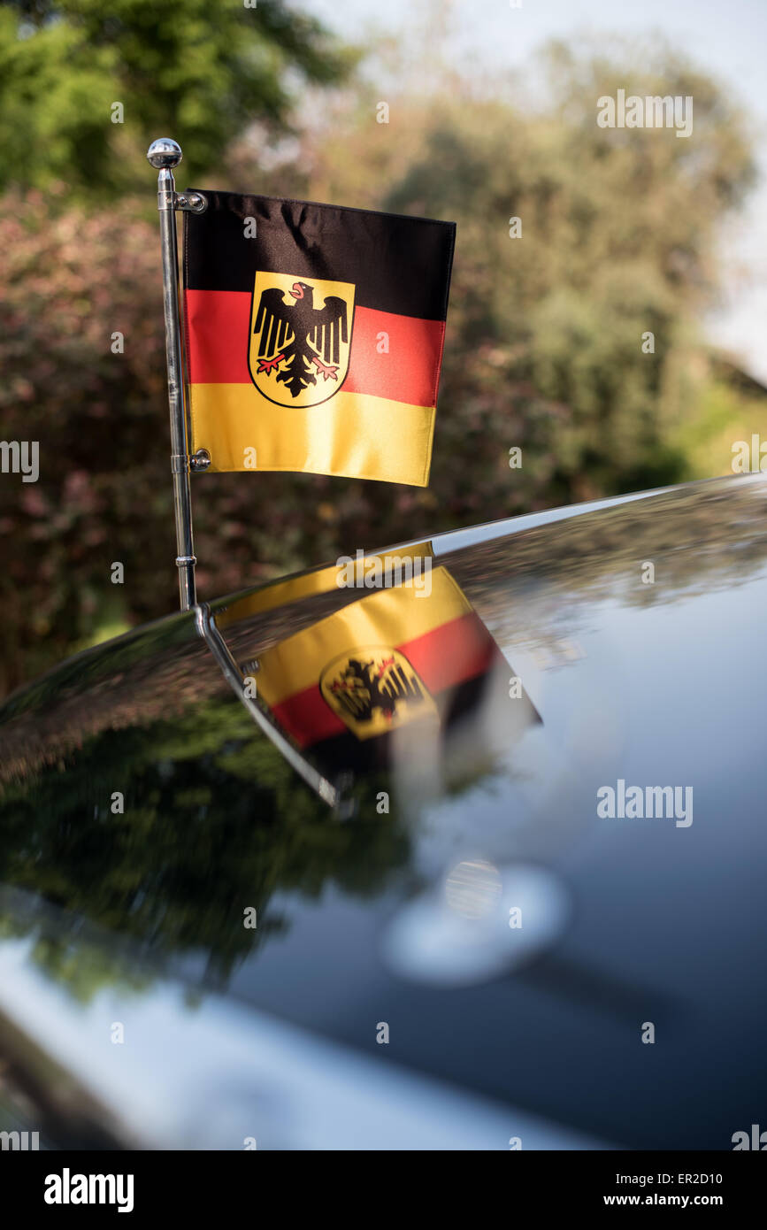 Cairo, Egypt. 04th May, 2015. The heraldic standard with the German ...