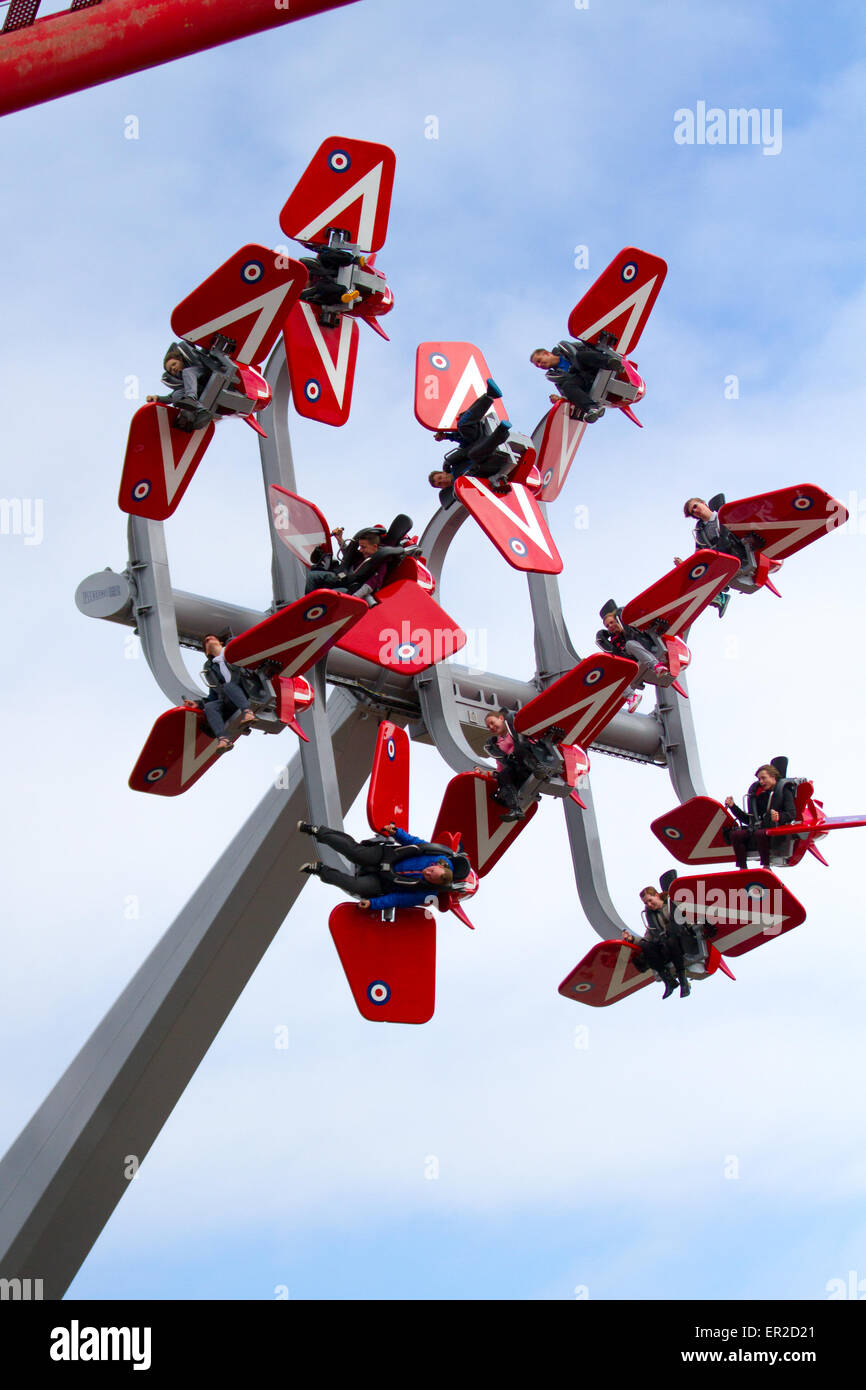 Red Arrow Sky Force Opens Blackpool Pleasure beach amusement Park ...