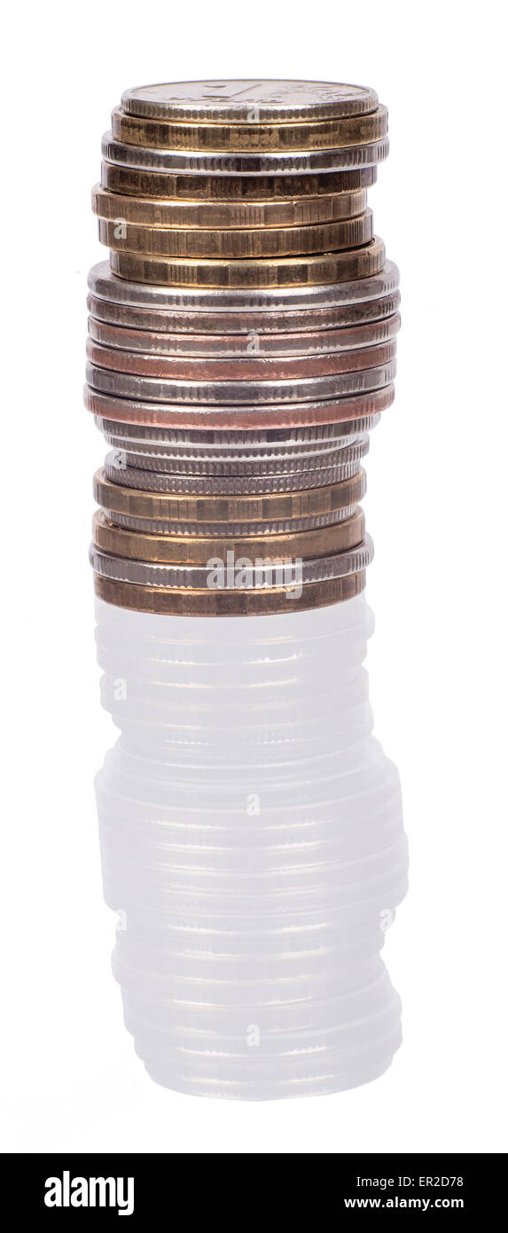 Stack of coins Stock Photo - Alamy