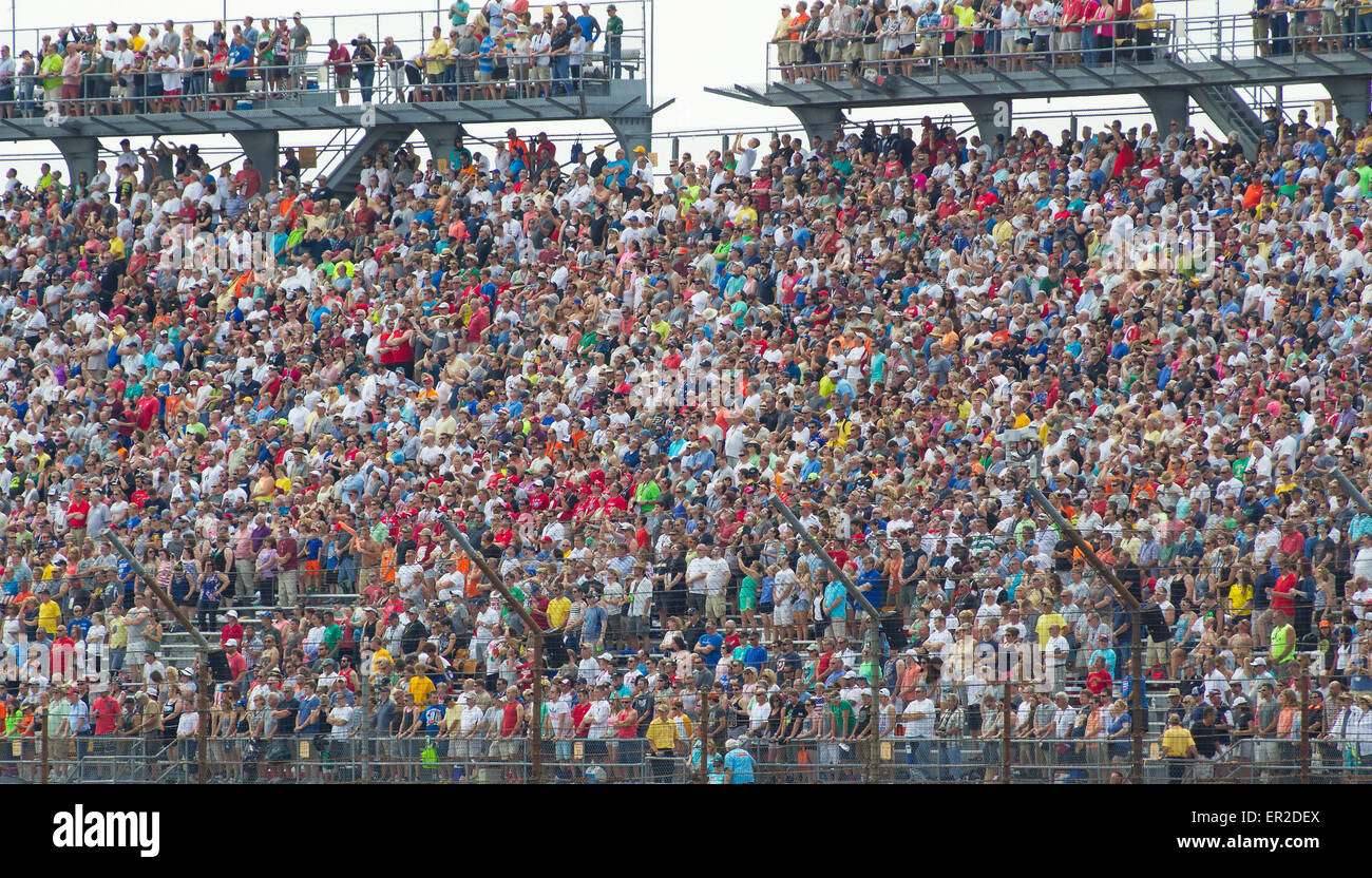 May 24, 2015: Indianapolis, IN - A general view of the crowd during the ...