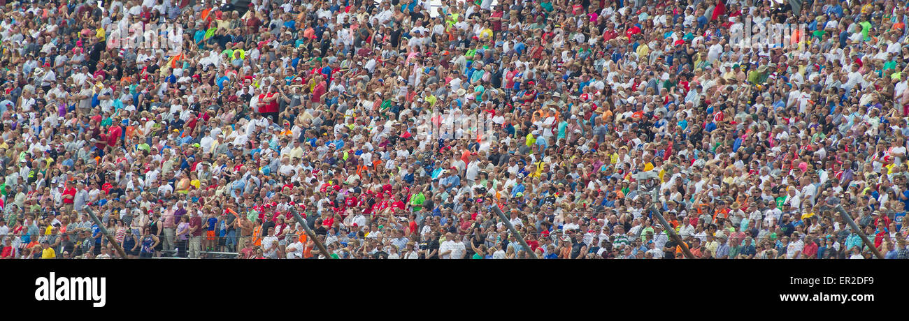 May 24, 2015: Indianapolis, IN - A general view of the crowd during the ...