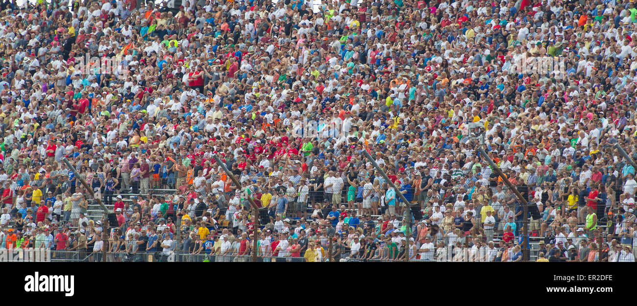 May 24, 2015: Indianapolis, IN - A general view of the crowd during the ...