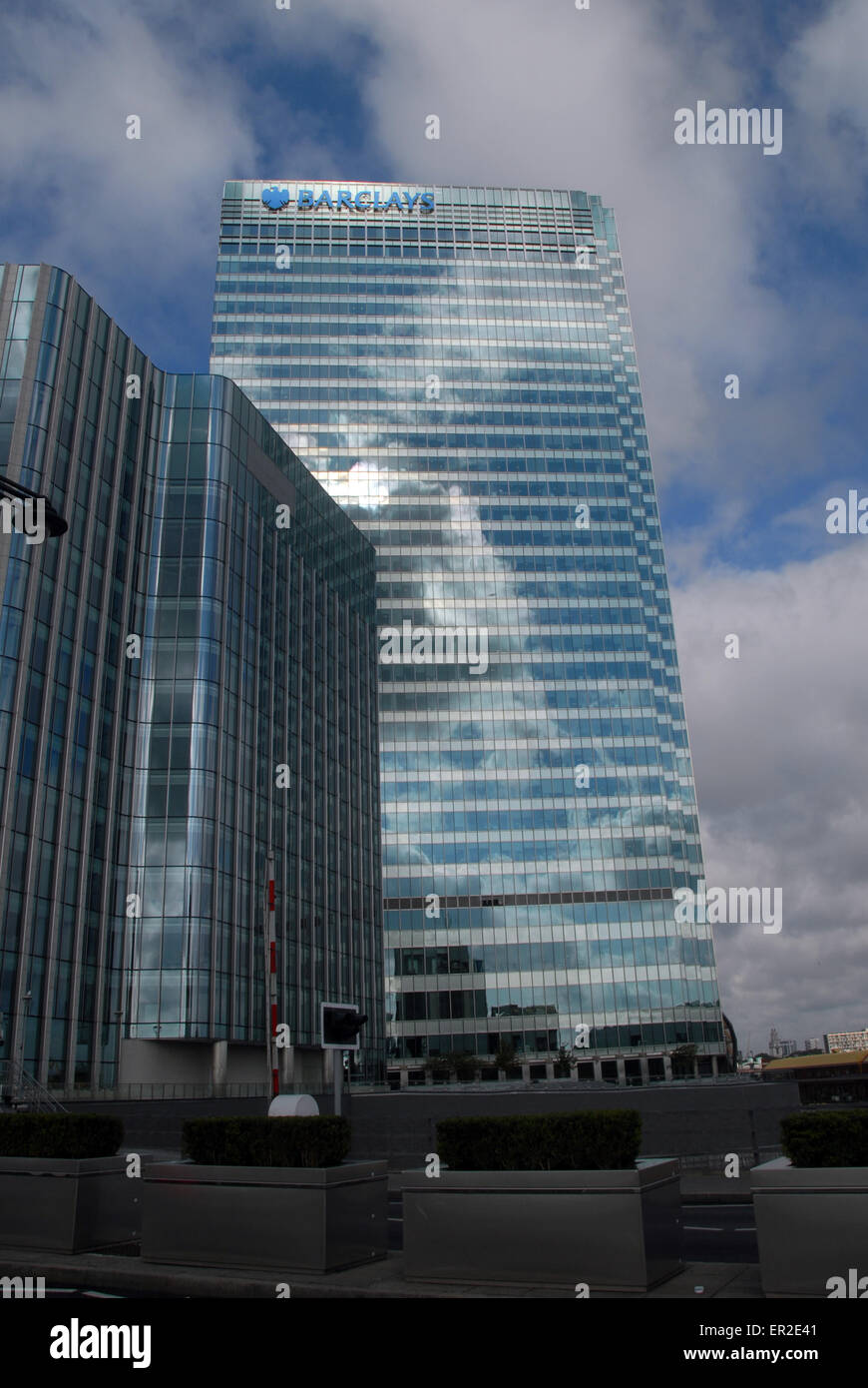 London, UK, 09/08/2014, Barclays bank building Canary Wharf Stock Photo ...