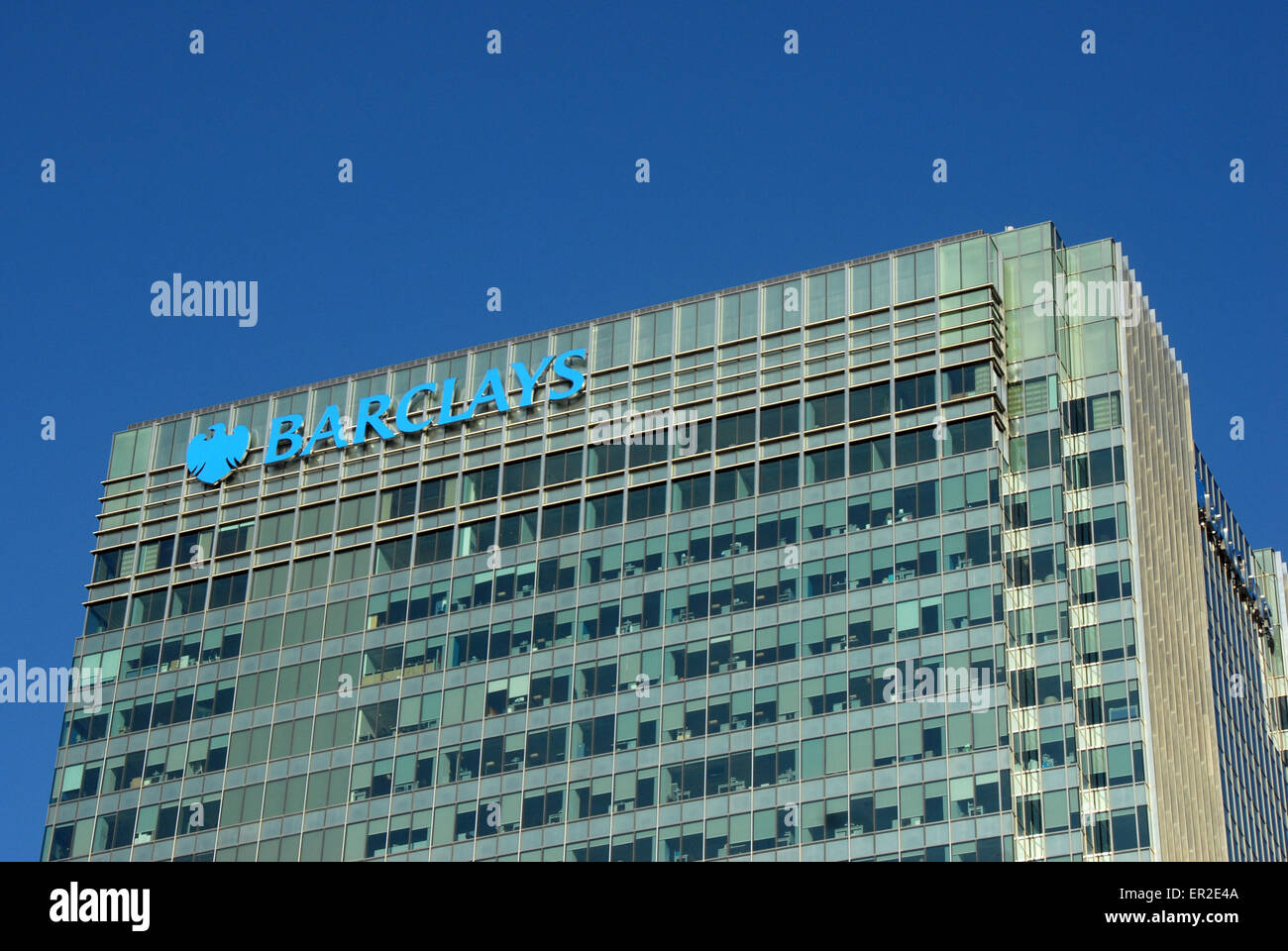 London, UK, 09/08/2014, Barclays bank building Canary Wharf Stock Photo ...