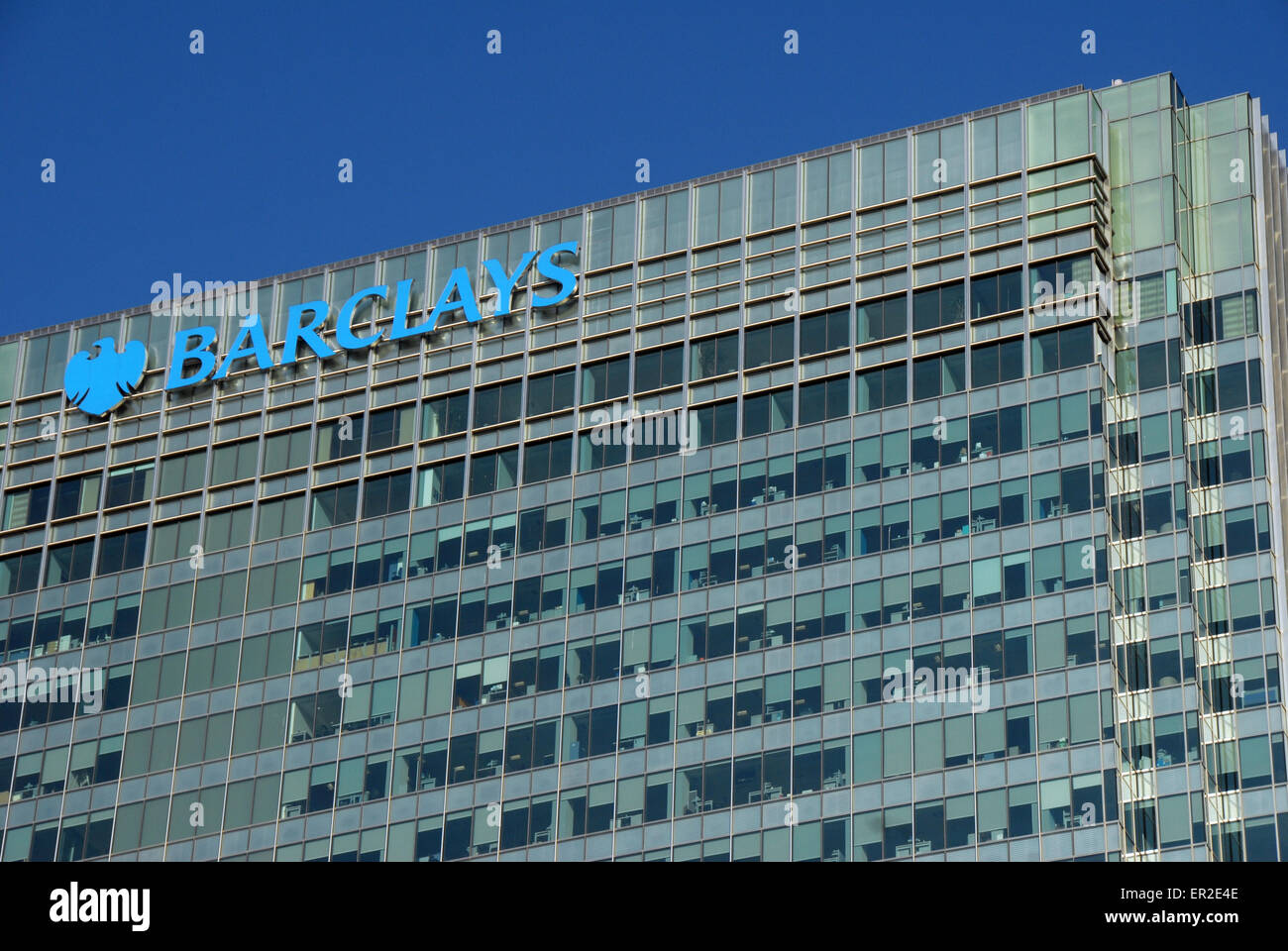 London, UK, 09/08/2014, Barclay's bank building Canary Wharf Stock ...
