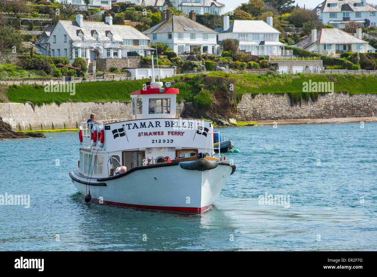 The Tamar Belle, a passenger ferry operating between Falmouth and St ...