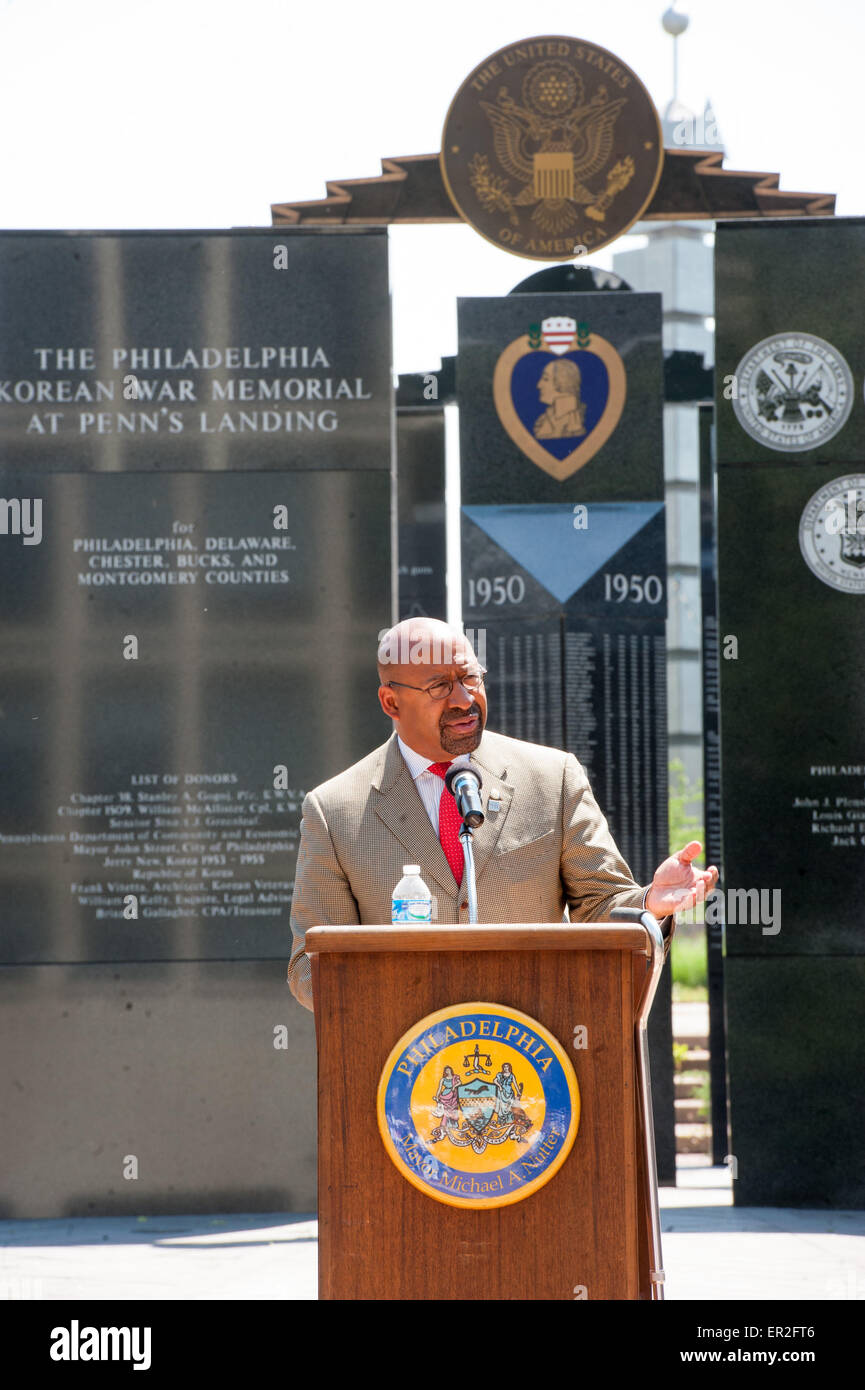 Philadelphia, Pennsylvania, USA. 25th May, 2015. Philadelphia Mayor ...