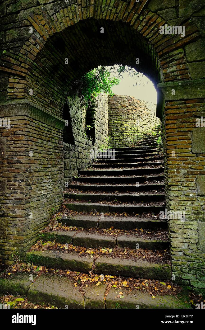 Stone Arch and Steps Stock Photo - Alamy