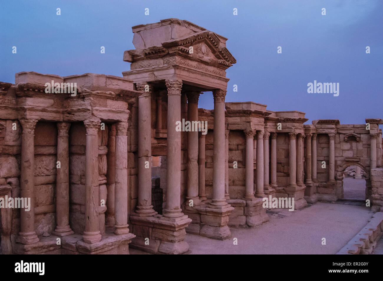 Ancient ruin city of Palmyra in Syria a UNESCO world heritage site of ...