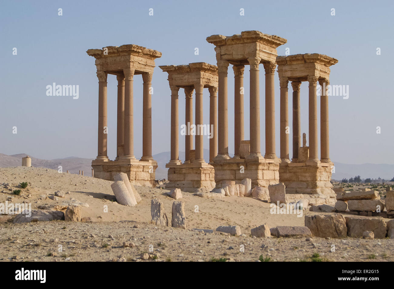 Ancient ruin city of Palmyra in Syria a UNESCO world heritage site of ...