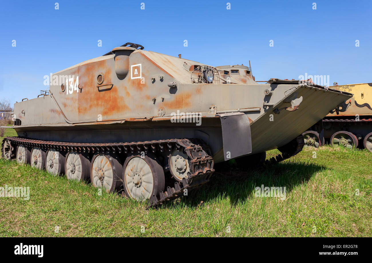 Crawler-transporter truck at the technical museum in Togliatti, Russia ...