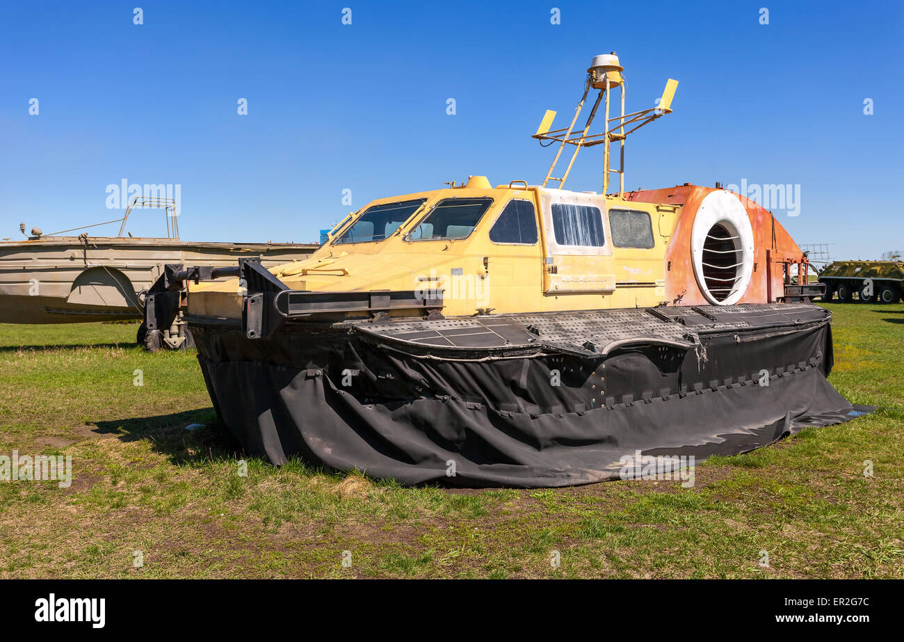 Old soviet hovercraft at the technical museum in Togliatti, Russia ...